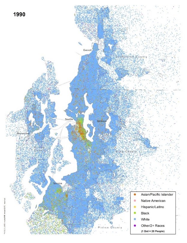 1990 Race and Ethnicity Map | Puget Sound Regional Council