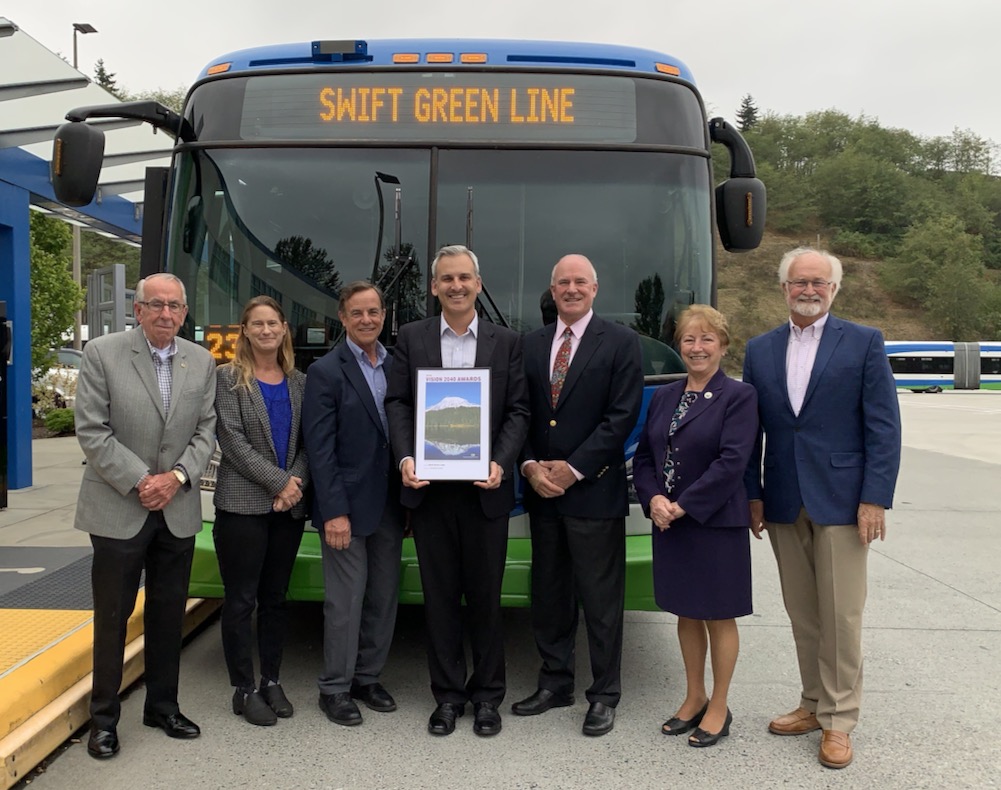 Swift Green Line Wins VISION 2040 Award | Puget Sound Regional Council