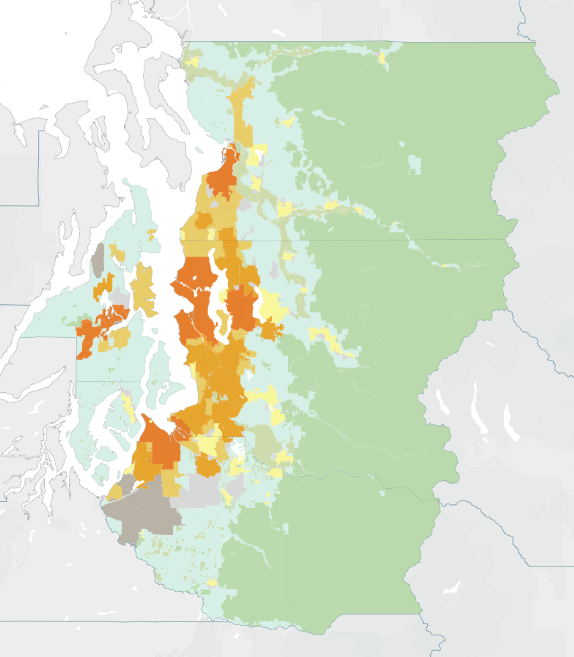 Regional Geographies map graphic | Puget Sound Regional Council